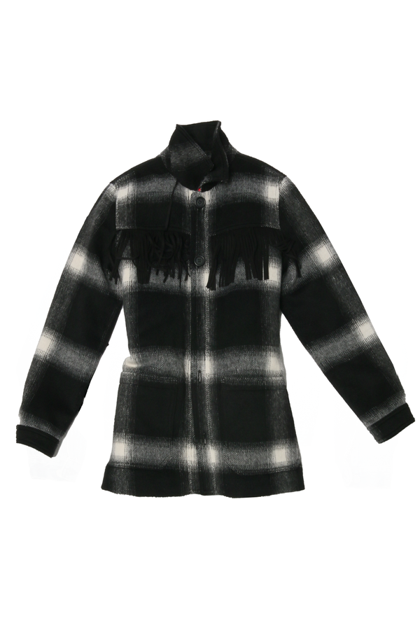 Mother Denim The Fringe Patch Coat - Line 'Em Up | Garmentory