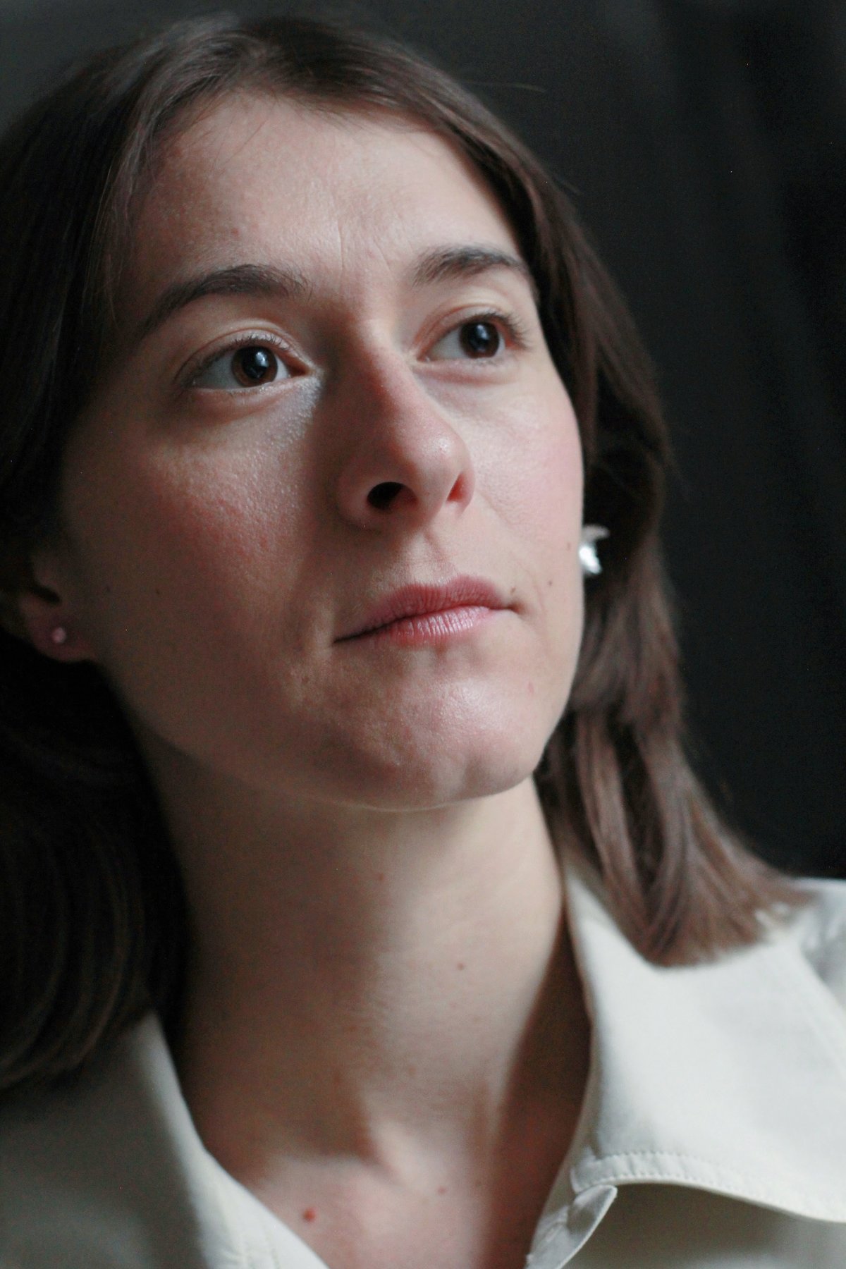 Mirit Weinstock PALM LEAVES AND STUD SET - SILVER/LIGHT ROSE | Garmentory