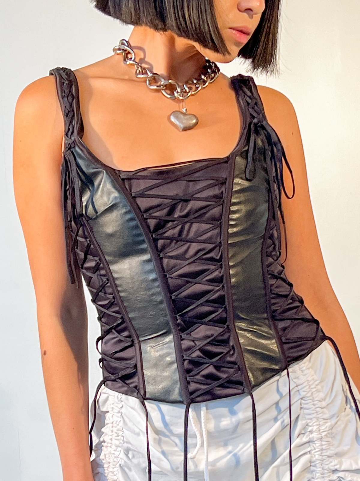 Lace Up Corset - Black | Garmentory