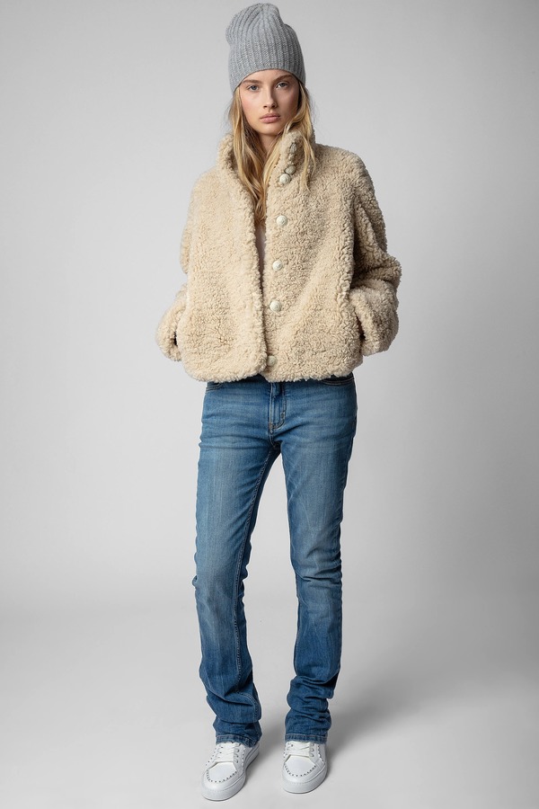 Zadig & Voltaire Fino Curly Coat | Garmentory
