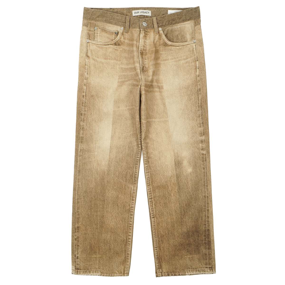 Our Legacy THIRD CUT DIGITAL DUAL SAND DENIM Jeans - Sand | Garmentory