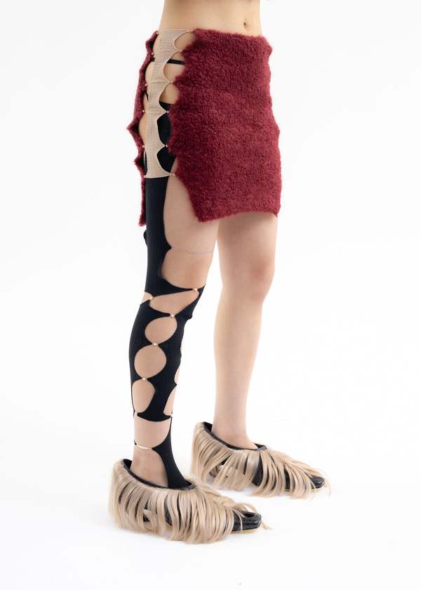 Rui SINGLE CUT OUT LEG STOCKING - ONYX | Garmentory