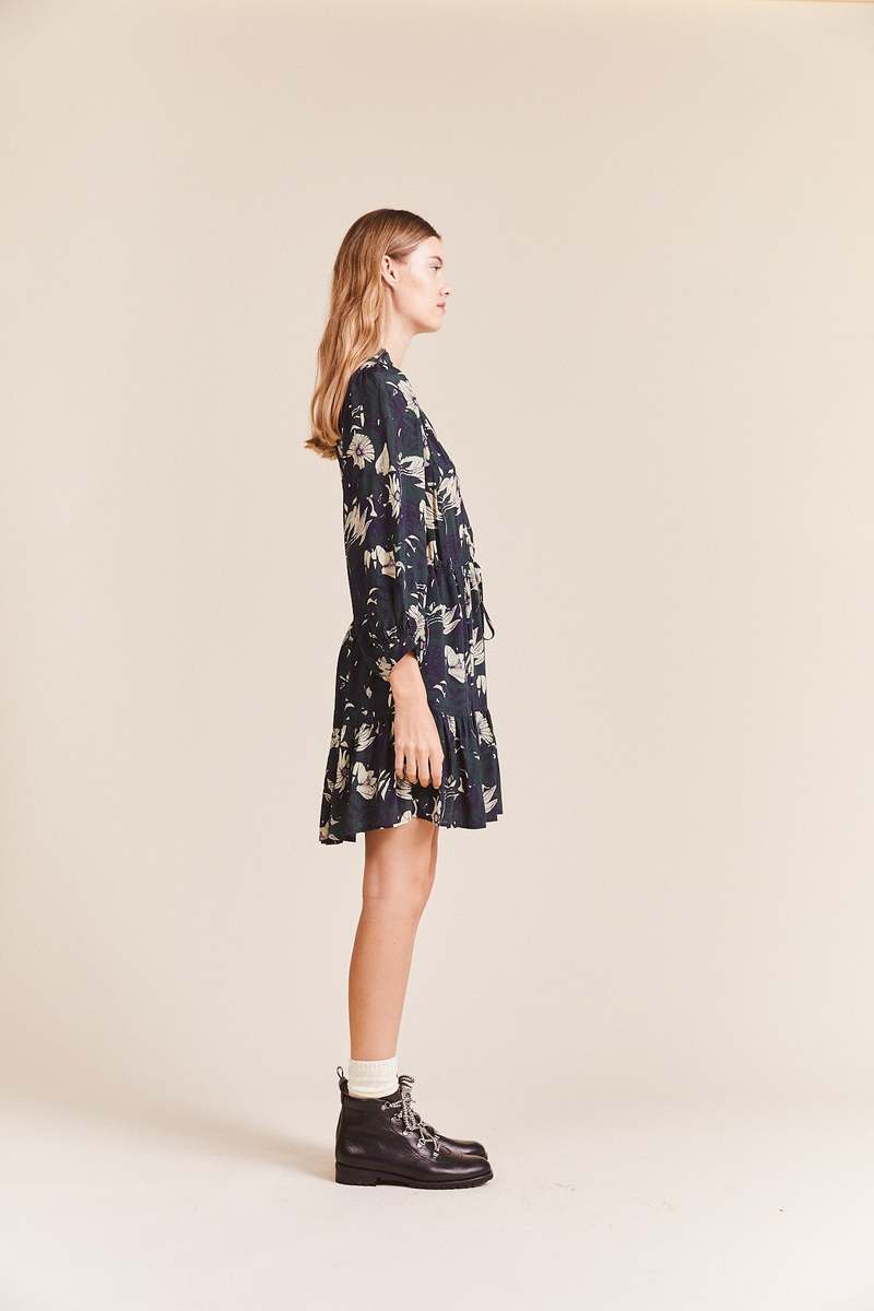 Trovata Yulia Shirtdress - Night Palm | Garmentory