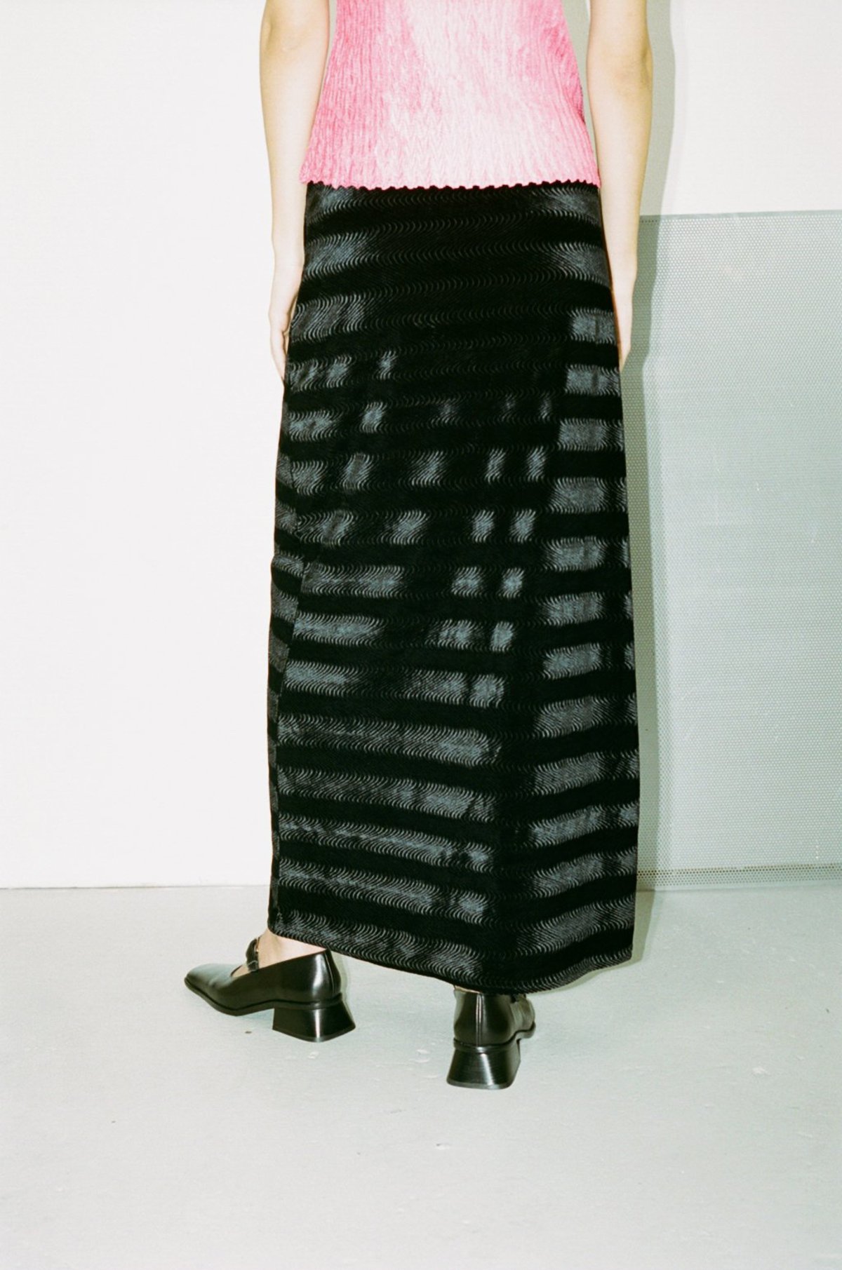 WOLF & GYPSY X JOAN Velvet Swirl Maxi Skirt | Garmentory