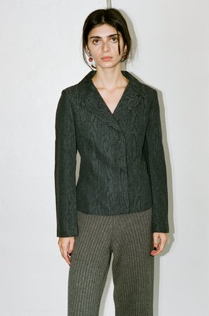 Vintage Versace Moire Print Blazer | Garmentory