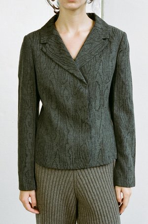 Vintage Versace Moire Print Blazer | Garmentory