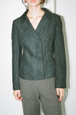 Vintage Versace Moire Print Blazer | Garmentory