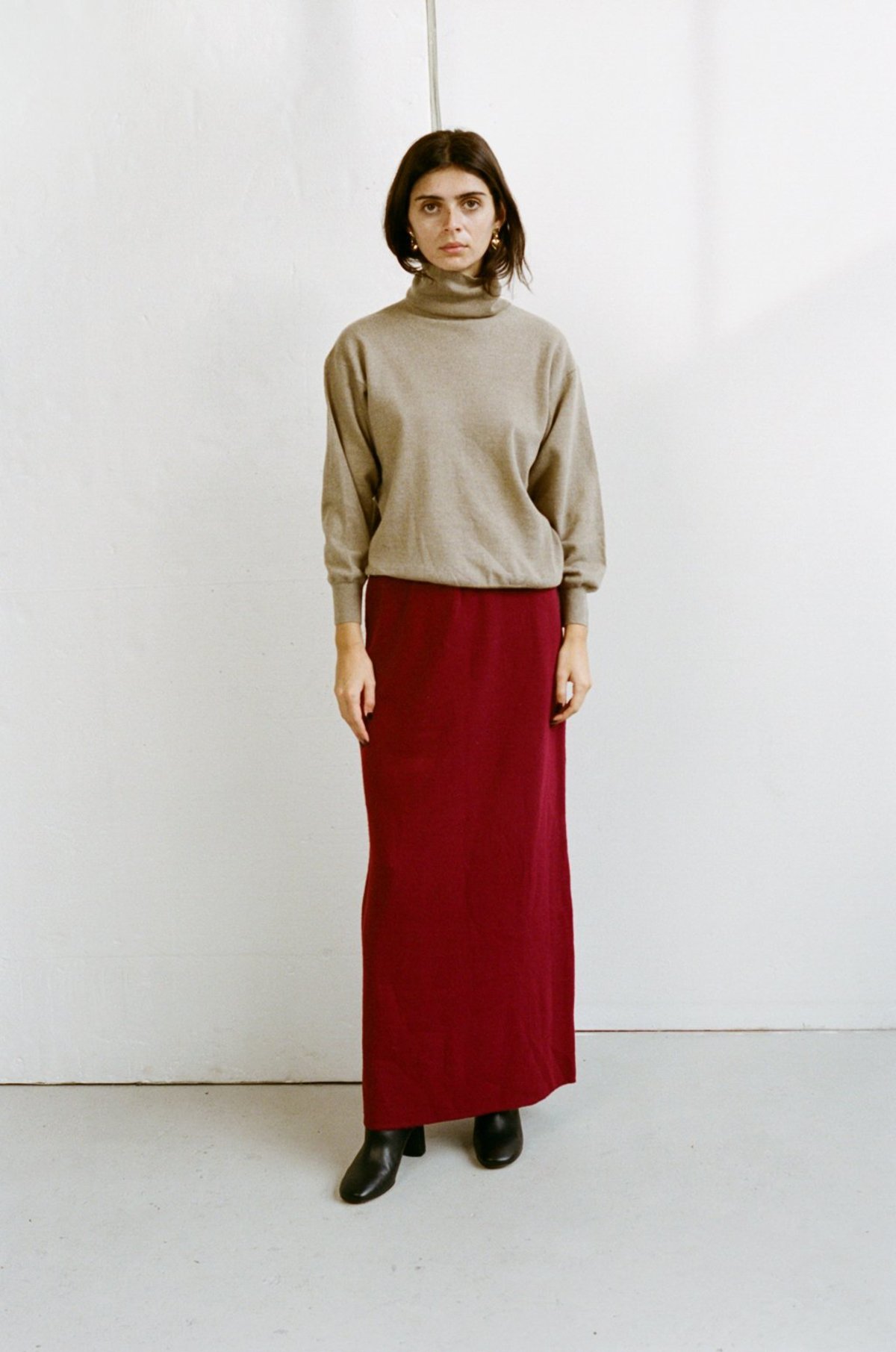 Vintage WOLF & GYPSY X JOAN Merino Wool Roll Neck Jumper | Garmentory