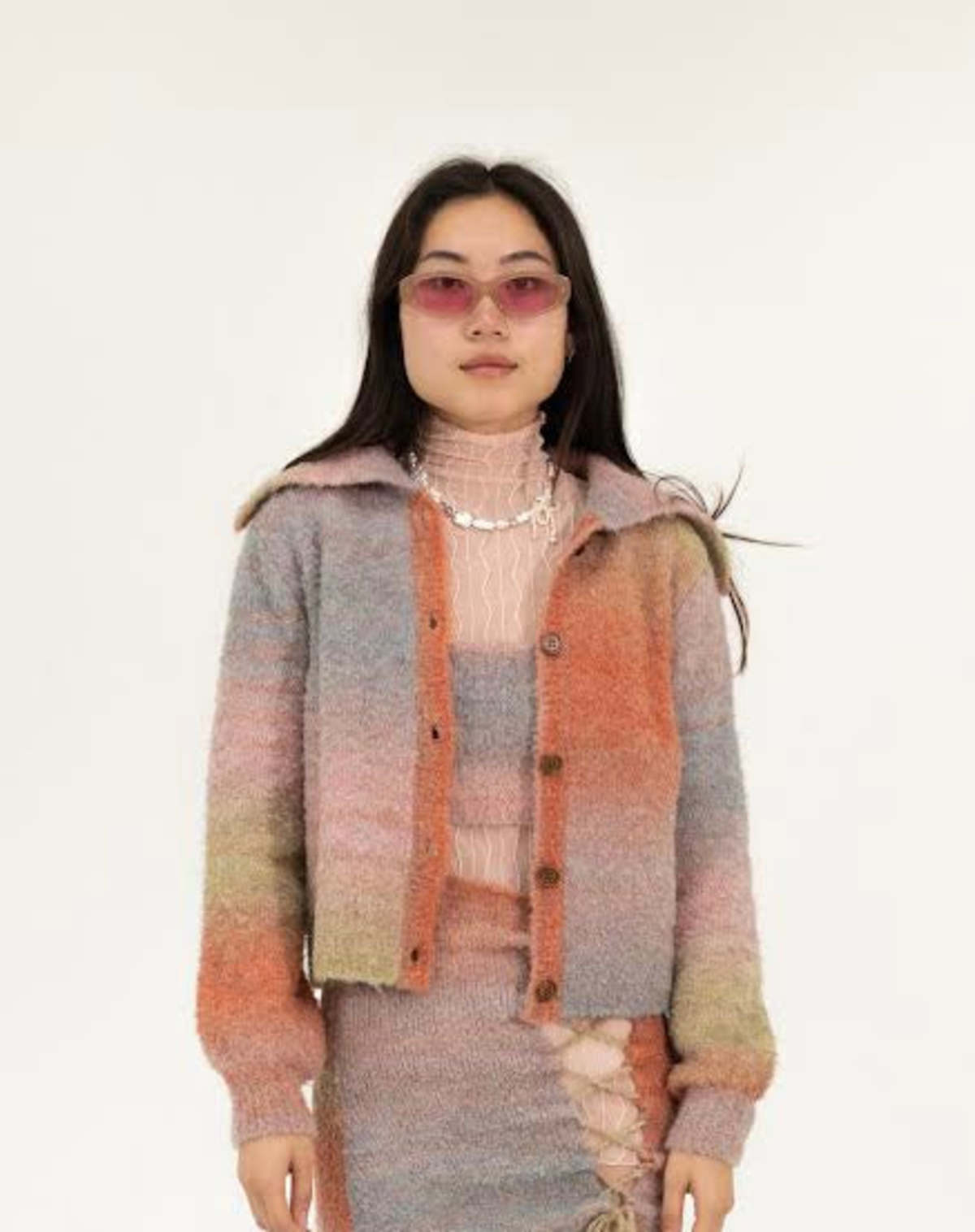 Find Me Now Dusty Knit Cardigan - Pixie Dust | Garmentory