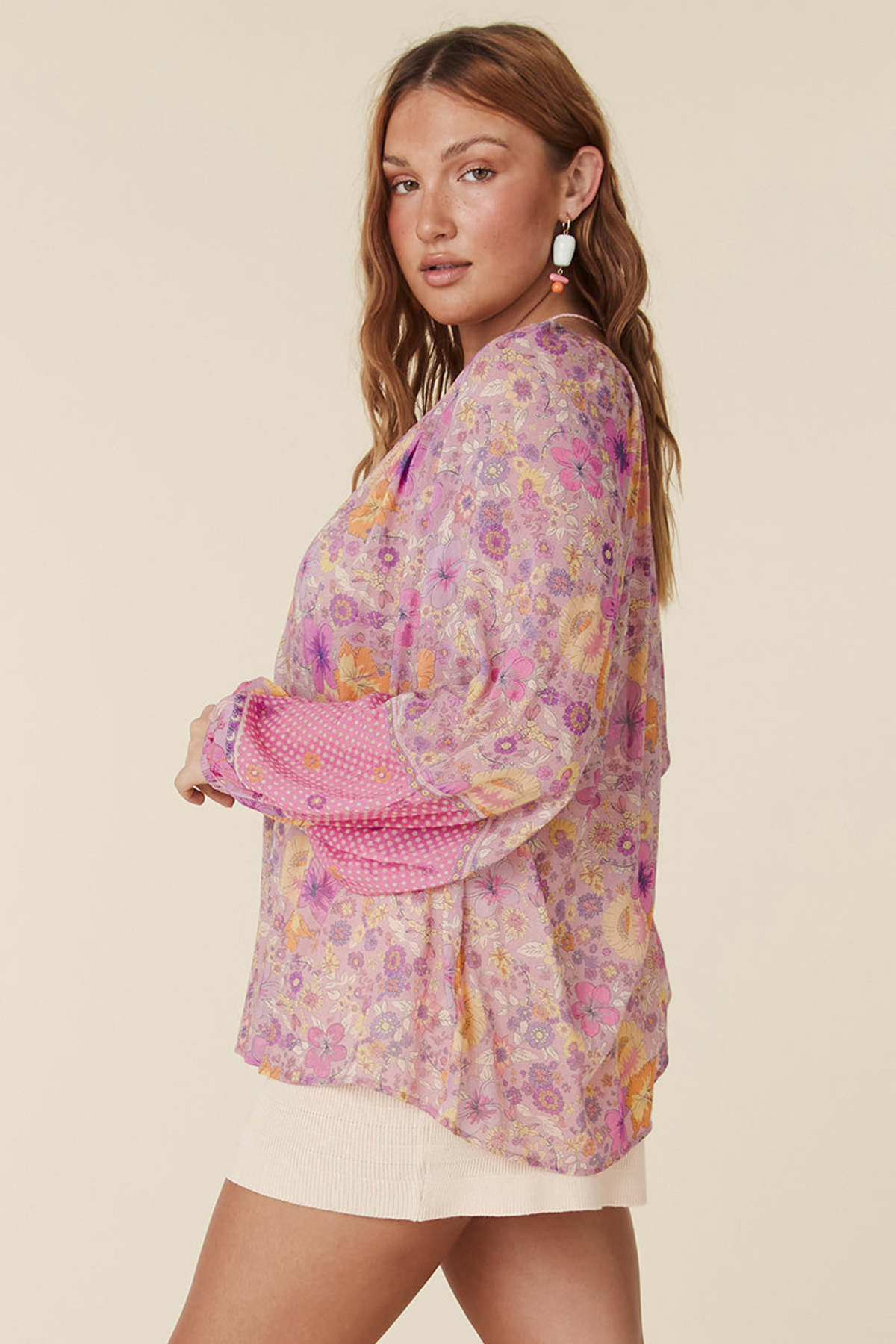 SPELL & THE GYPSY COLLECTIVE Hibiscus Lane Blouse - Musk | Garmentory