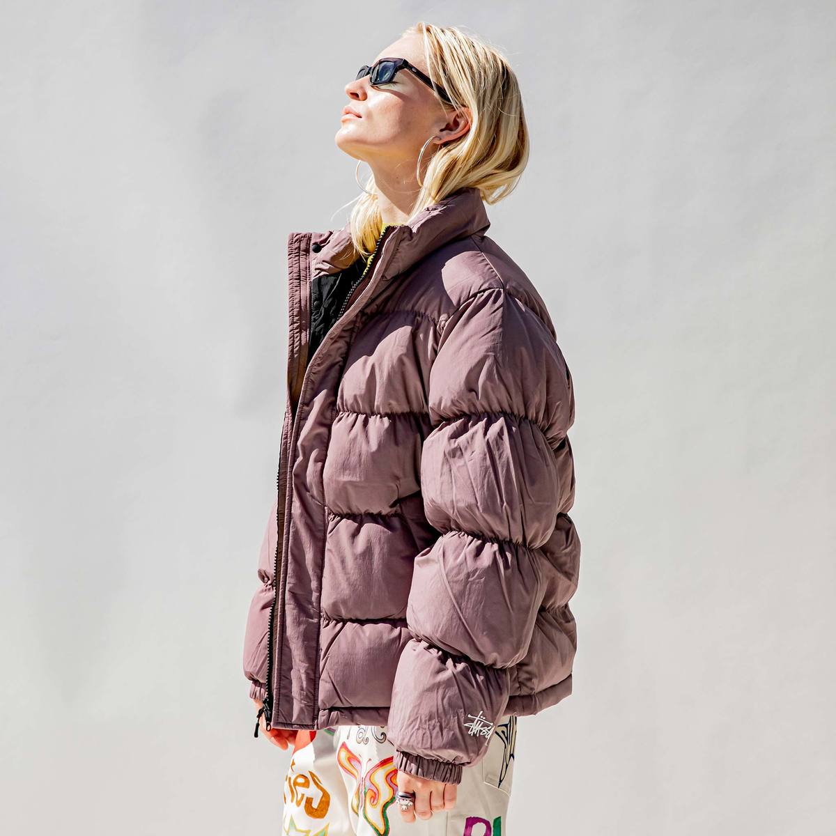 Stussy Ripstop Down Puffer Jacket - Rose | Garmentory