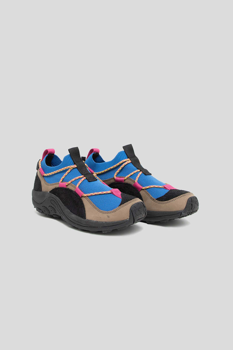 Merrell Jungle Moc Explorer Shoe - Blue/Boulder | Garmentory