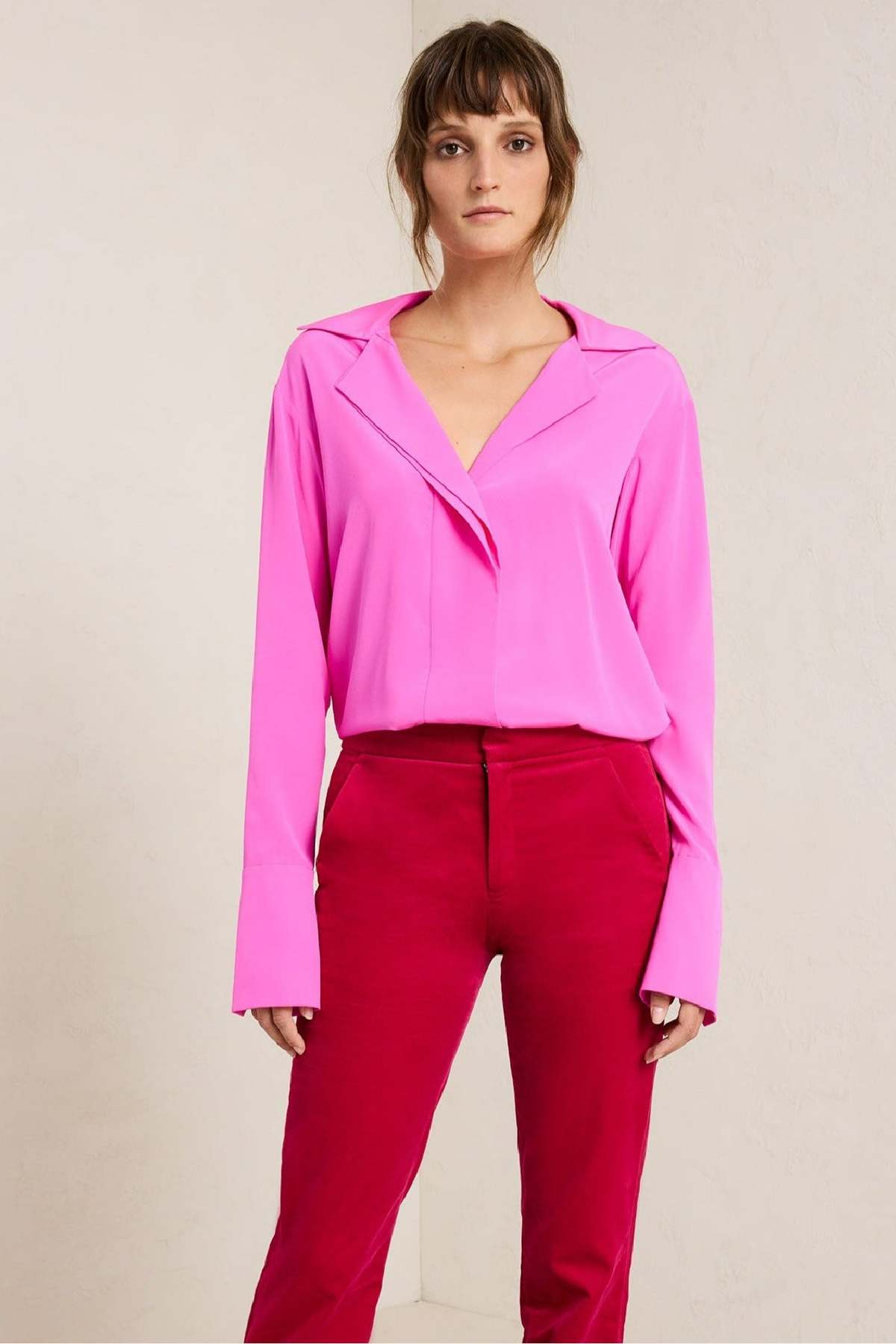 A.L.C. Kinsley Top - Hot Pink | Garmentory