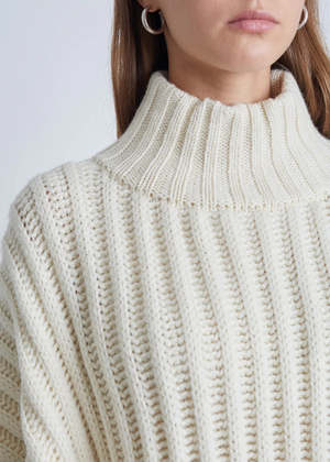 ELEVEN SIX Hanni Poncho - Ivory | Garmentory