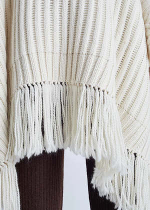 ELEVEN SIX Hanni Poncho - Ivory | Garmentory