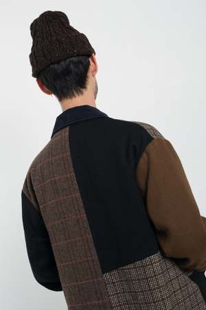 General Admission Patchwork Mac Coat - Multi | Garmentory
