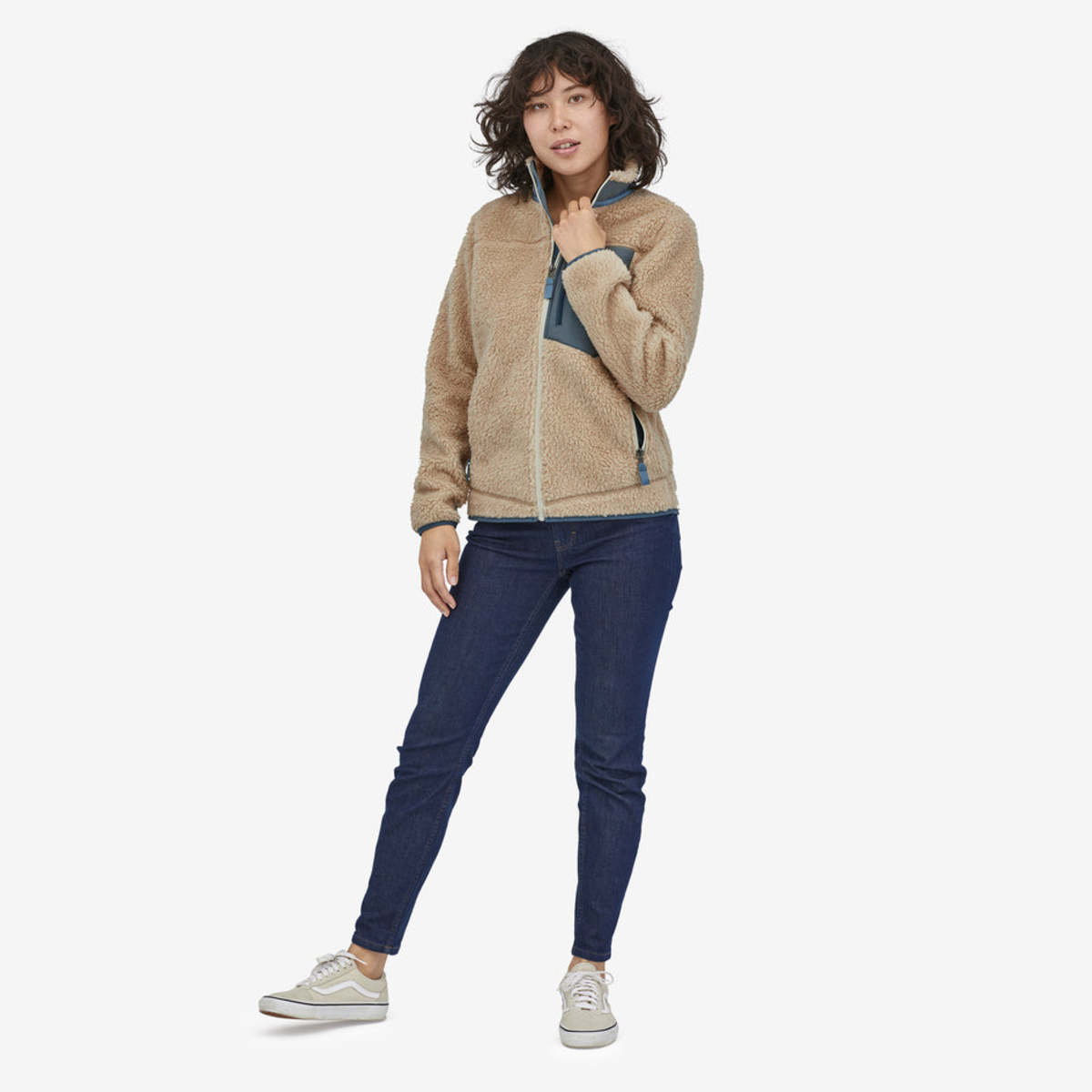 Patagonia Womens Classic Retro X Fleece Jacket - Dark Natural/Plume ...