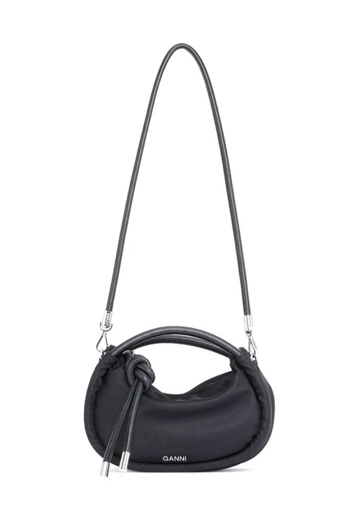 Ganni KNOT MINI BAG - Black | Garmentory