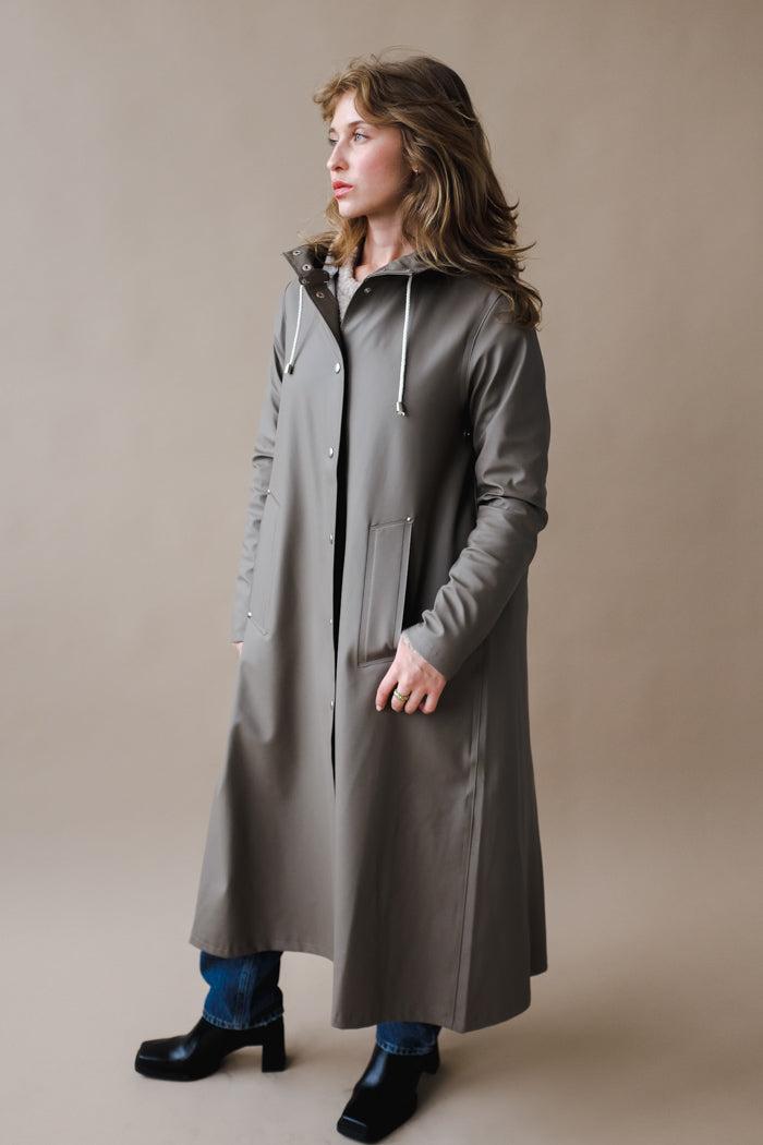 Stutterheim MOSEBACKE RAIN JACKET LONG MOLE | Garmentory