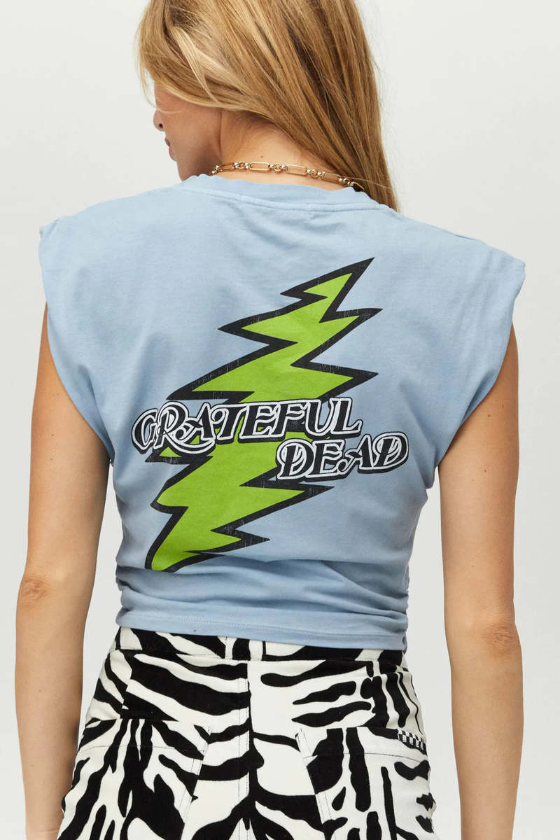Daydreamer Grateful Dead Bertha skull Banded Tee - Blue | Garmentory