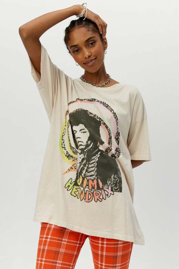 Daydreamer Jimi Hendrix Spiral Merch Tee - Cream | Garmentory