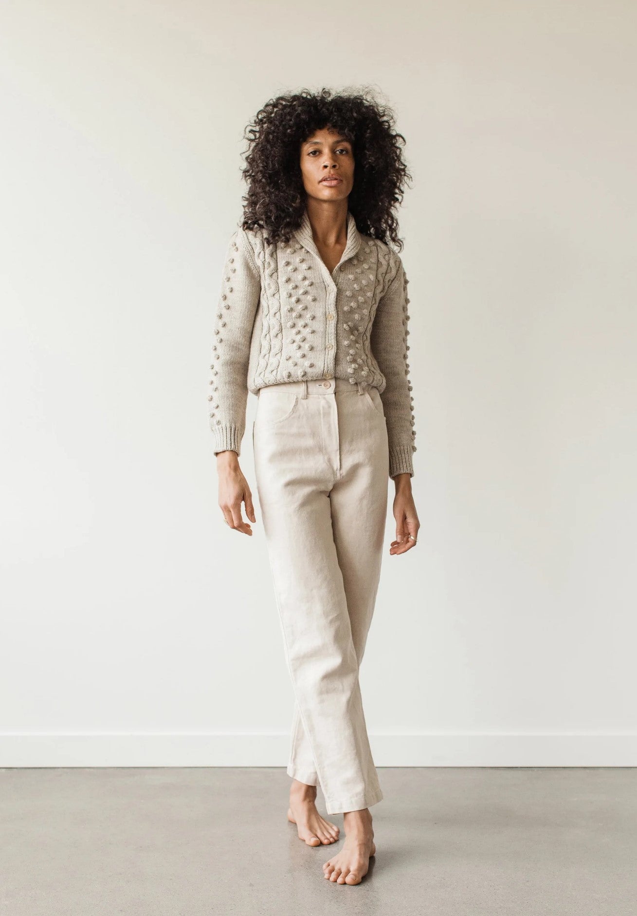 First Rite Bobble Cardigan - Fog | Garmentory