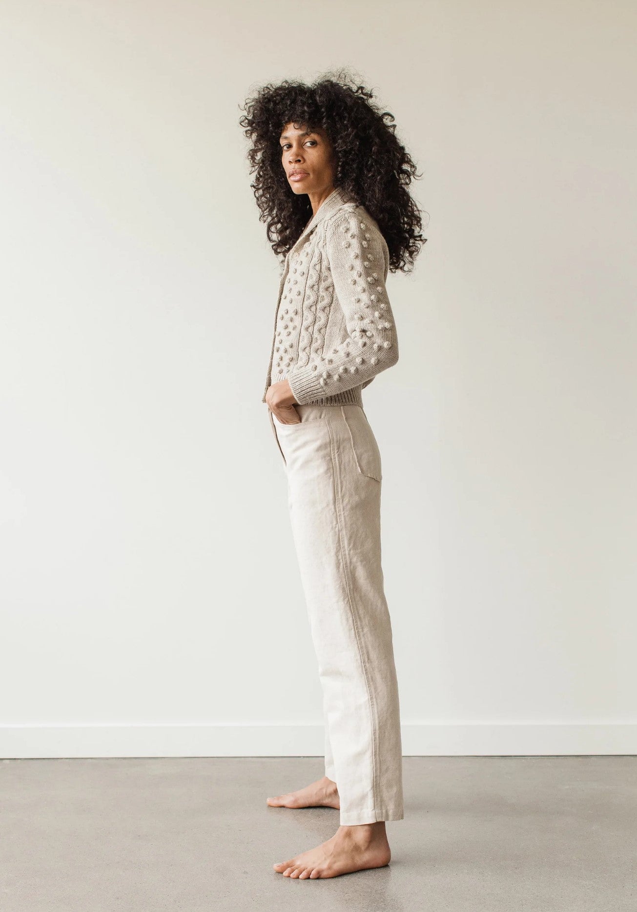 First Rite Bobble Cardigan - Fog | Garmentory