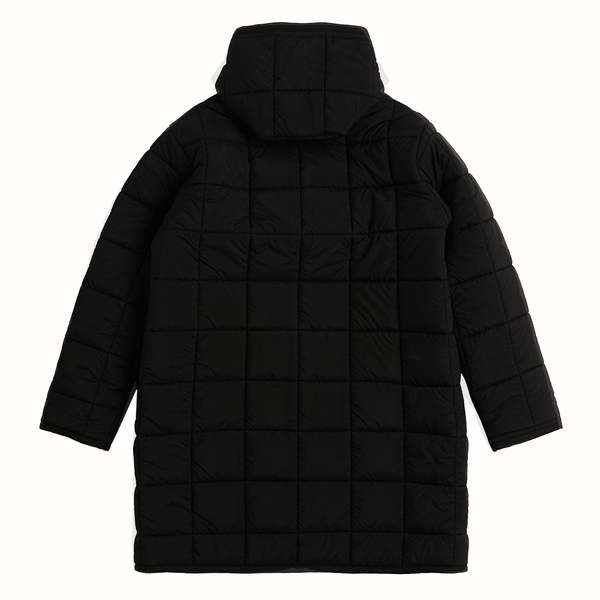 Lavenham Brundon Big Quilt Long Line Jacket - Black | Garmentory