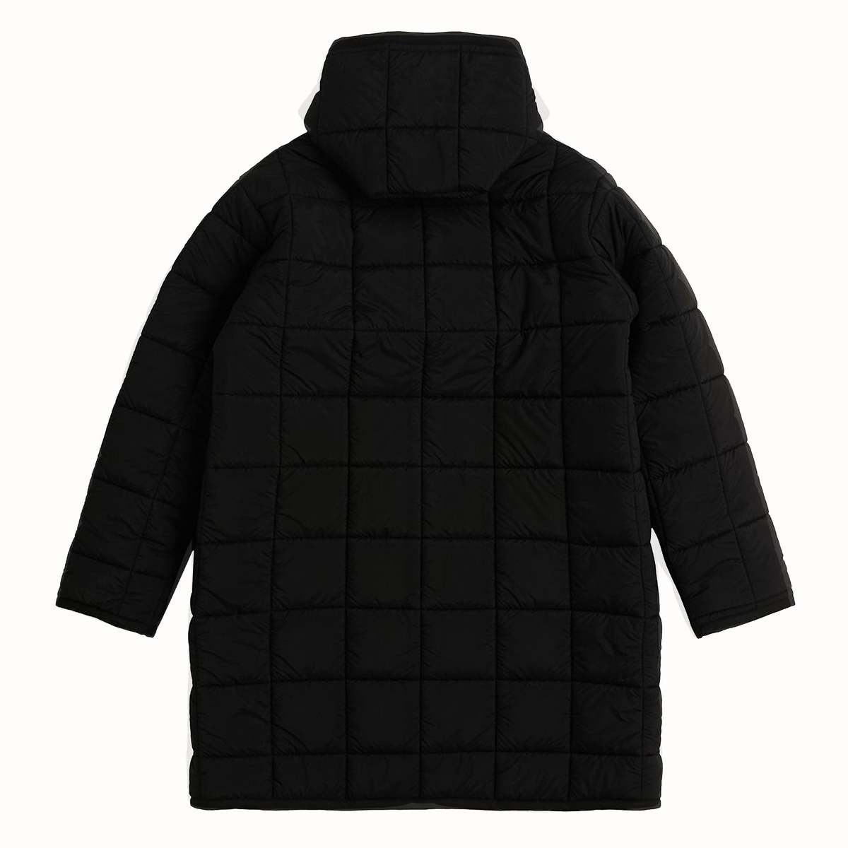 Lavenham Brundon Big Quilt Long Line Jacket - Black | Garmentory