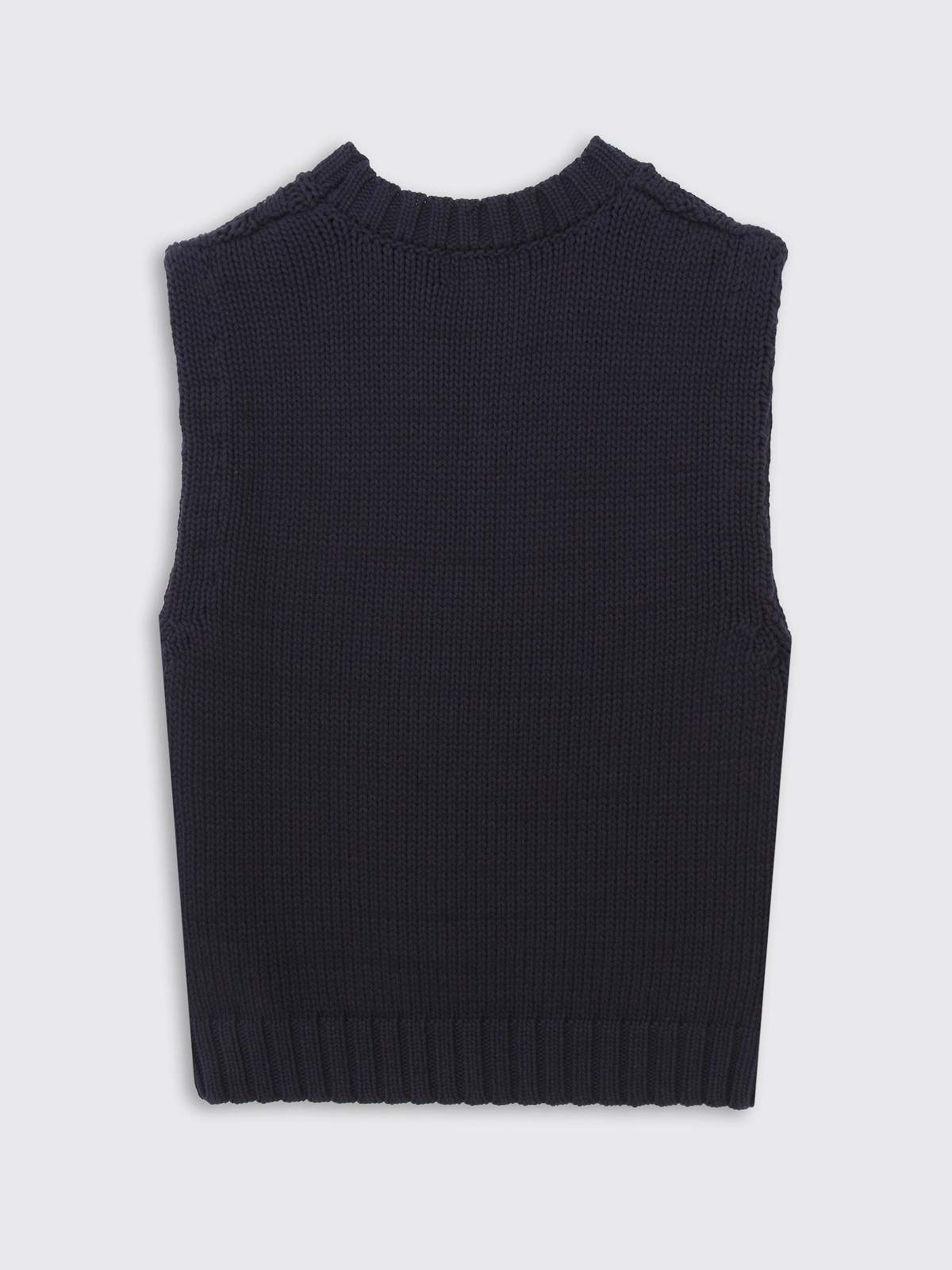 Ganni Cotton Rope Vest - Sky Captain | Garmentory