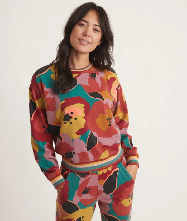 Marine Layer Amelia Sweatshirt - Exploded Floral | Garmentory