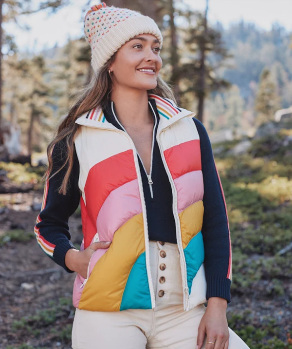Marine Layer Archive Apres Puffer Vest - Multi | Garmentory