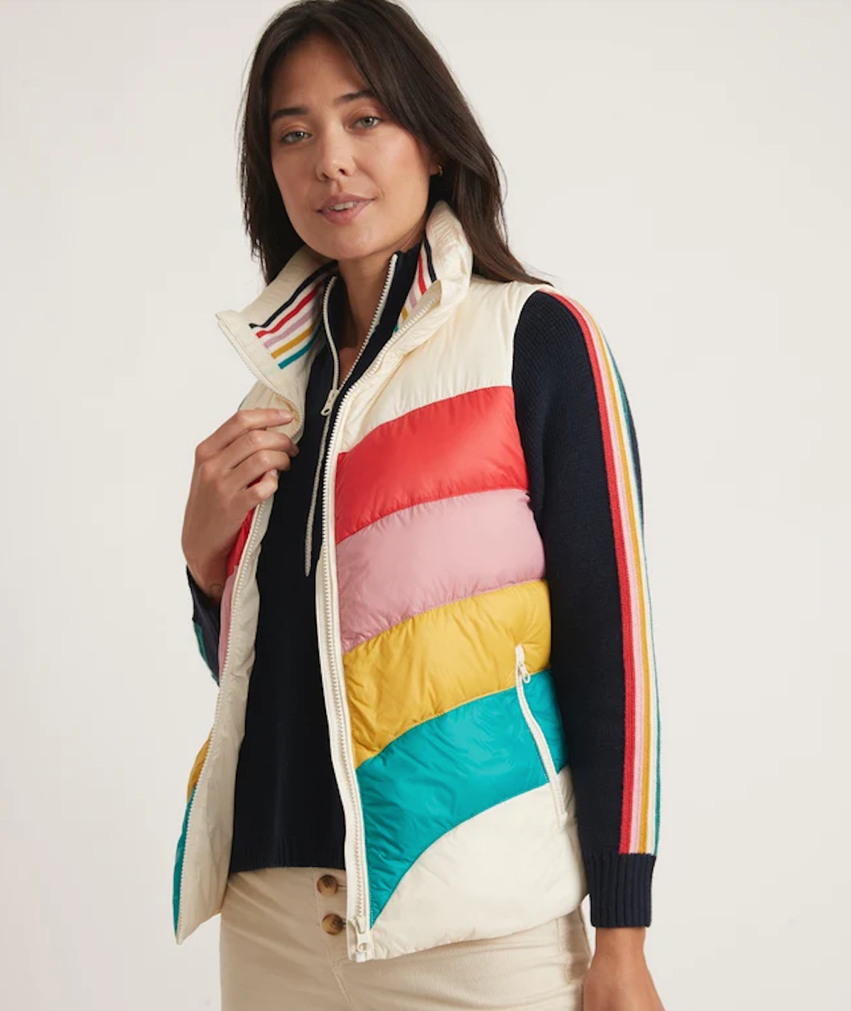 Marine Layer Archive Apres Puffer Vest - Multi | Garmentory