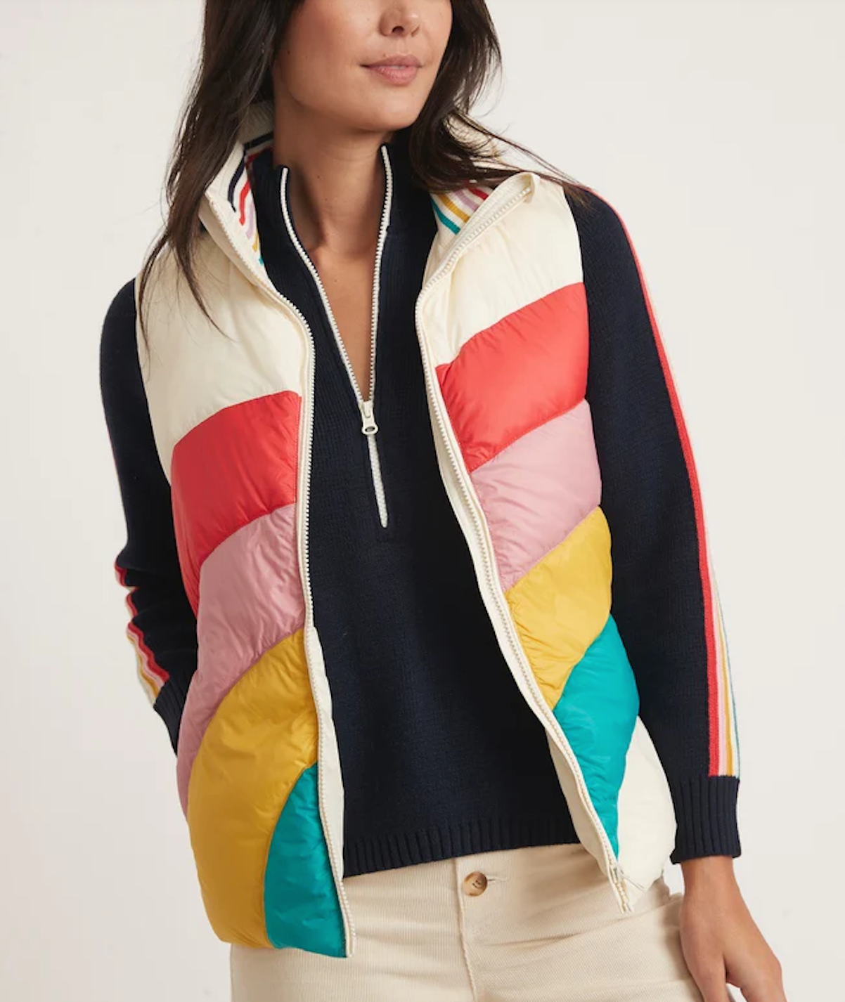 Marine Layer Archive Apres Puffer Vest - Multi | Garmentory