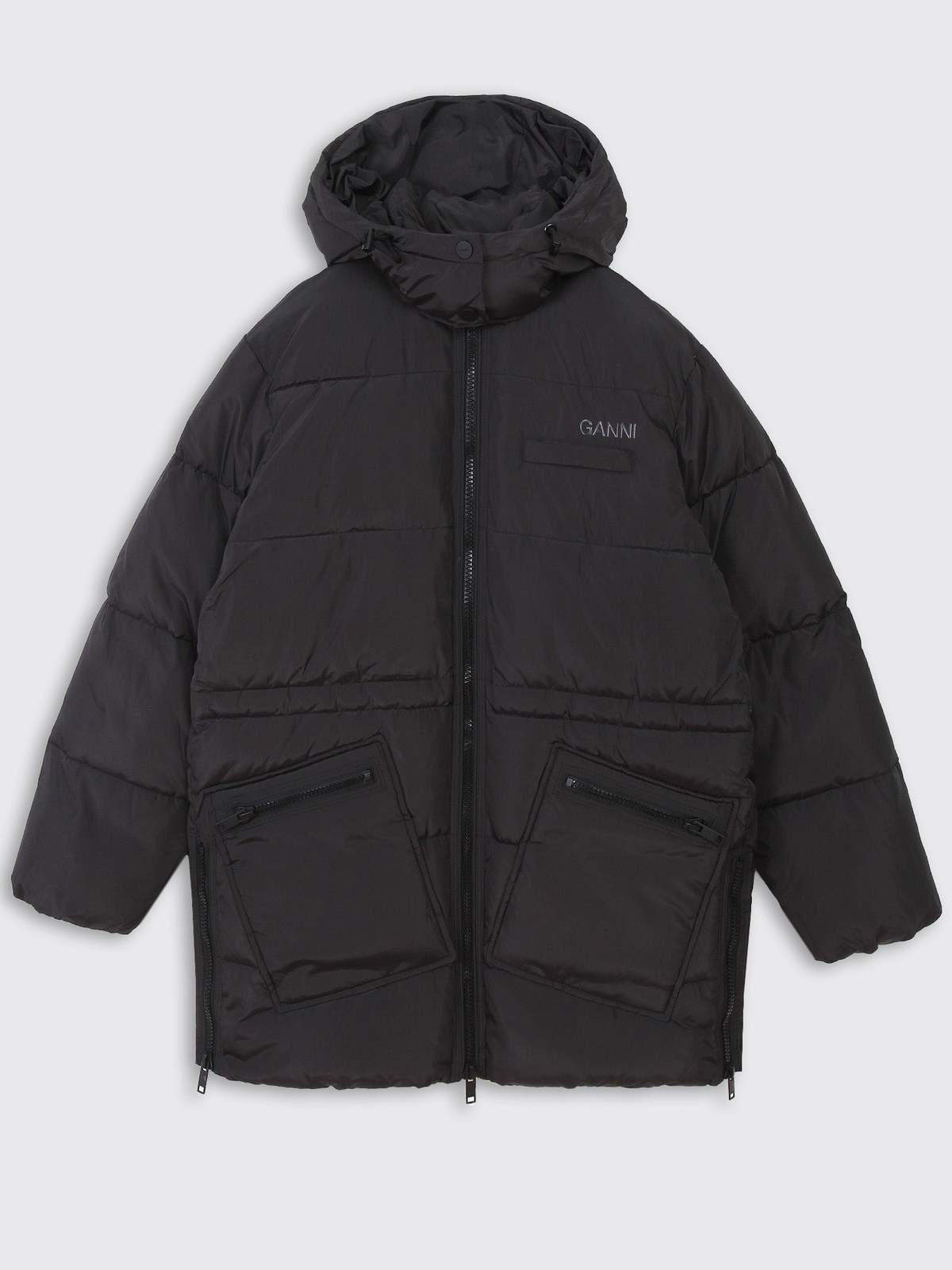 Ganni Tech Puffer Oversived Midi - Phantom | Garmentory