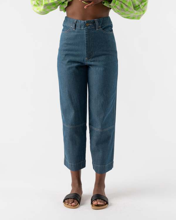 Micaela Greg Seamed Jean in Steel Blue | Garmentory