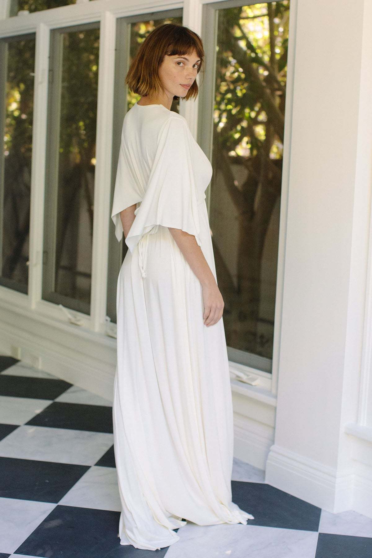 Rachel Pally Long Caftan Cream Garmentory