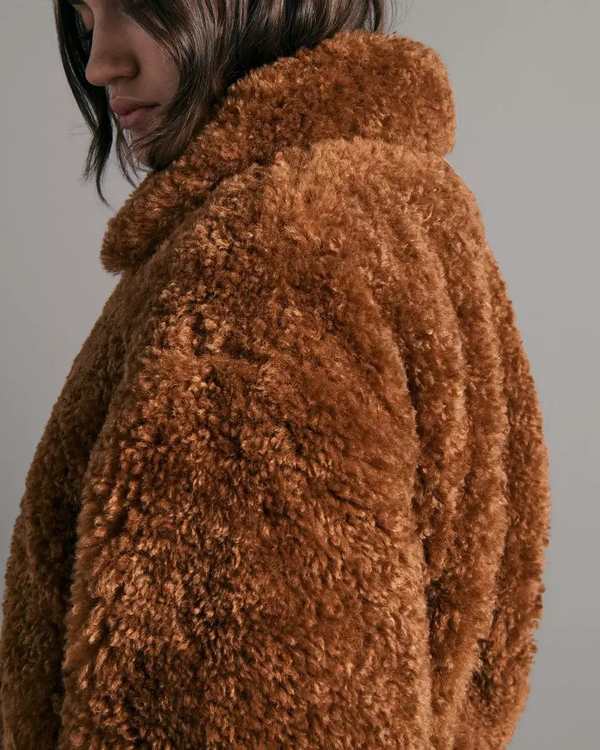 Rag & Bone Nikki Faux Fur Jacket - Camel | Garmentory