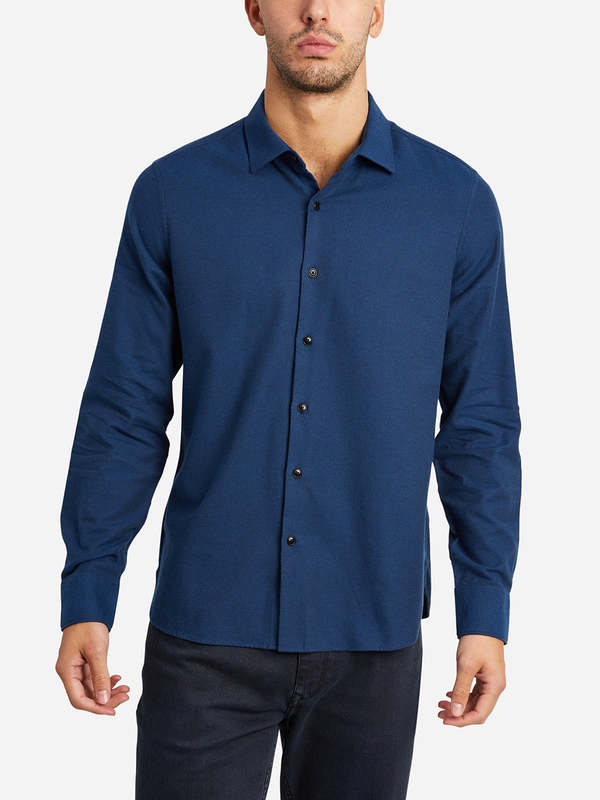 O.N.S Adrian Twill Shirt - Fader Denim | Garmentory