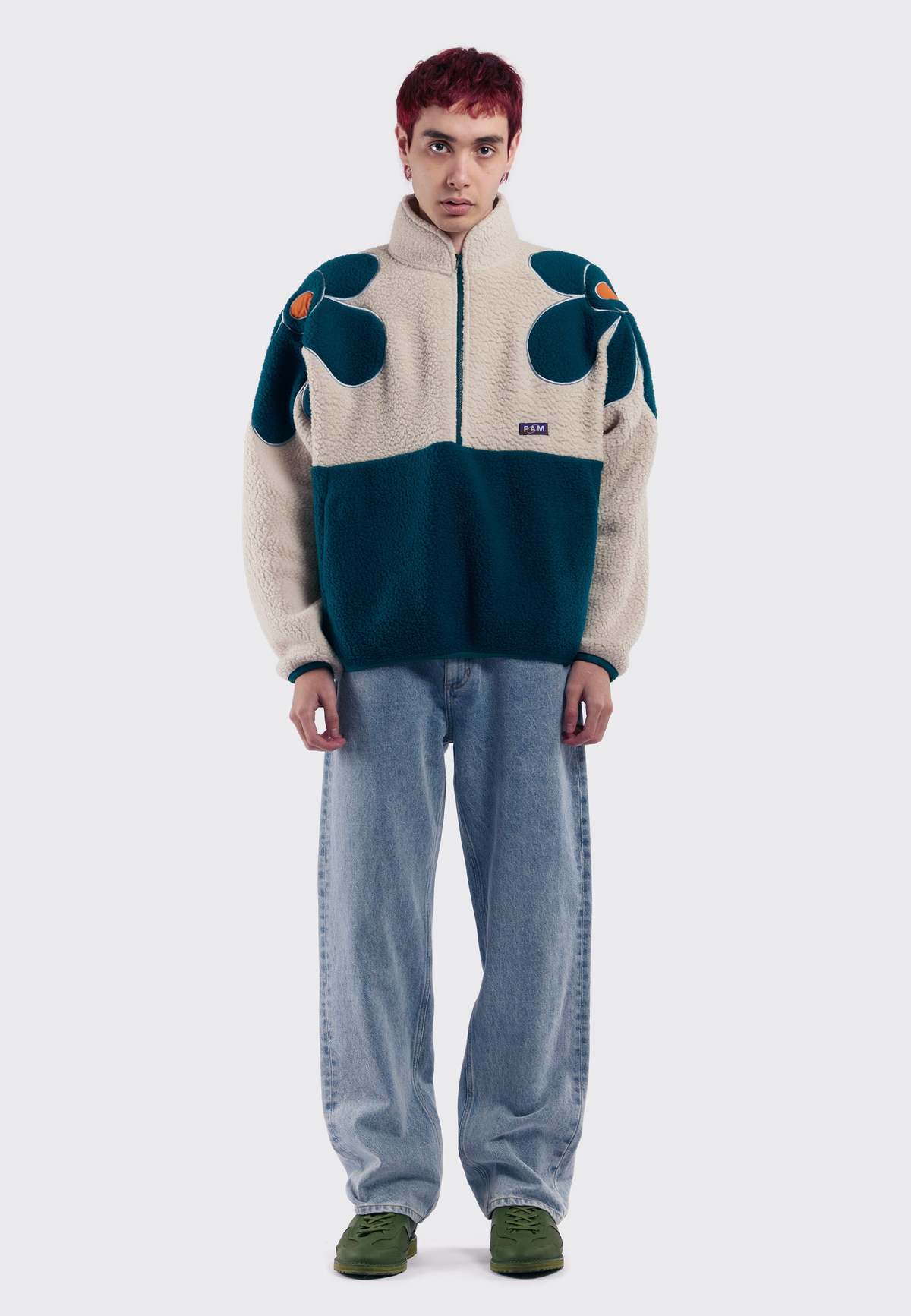 Perks and Mini Mirage Recycled Shearling Anorak - North Sea Fog ...