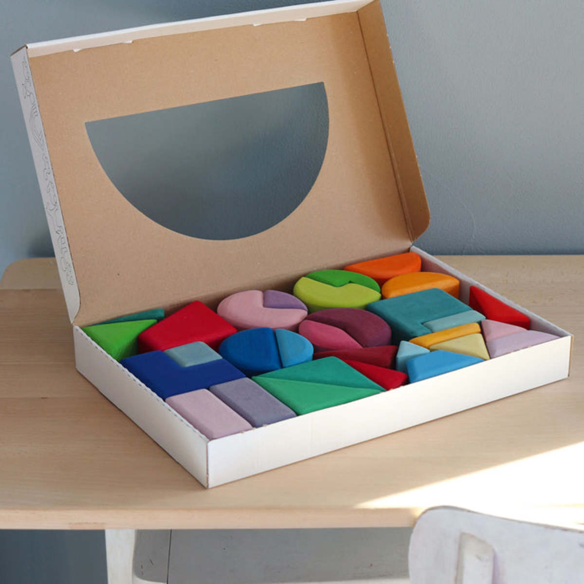 Kids Grimm's 30 Piece Set Triangle Square Circle Building Blocks ...