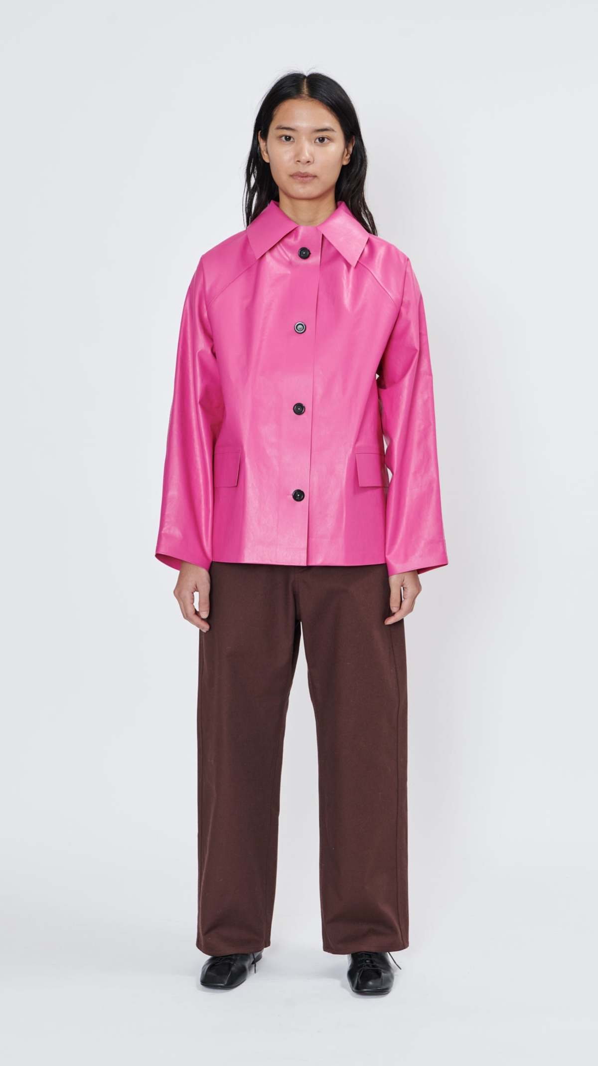 KASSL Original Hip Oil Coat - Bright Pink | Garmentory