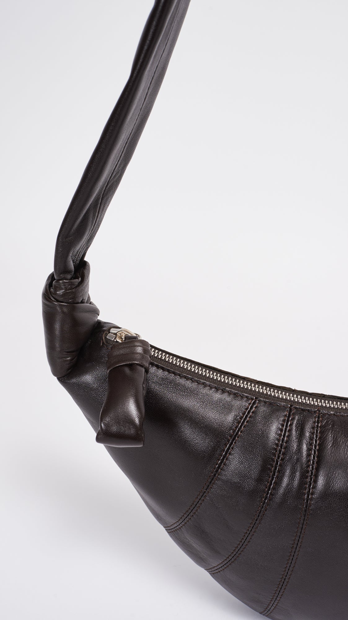 Lemaire Small Croissant Bag - Dark Chocolate | Garmentory