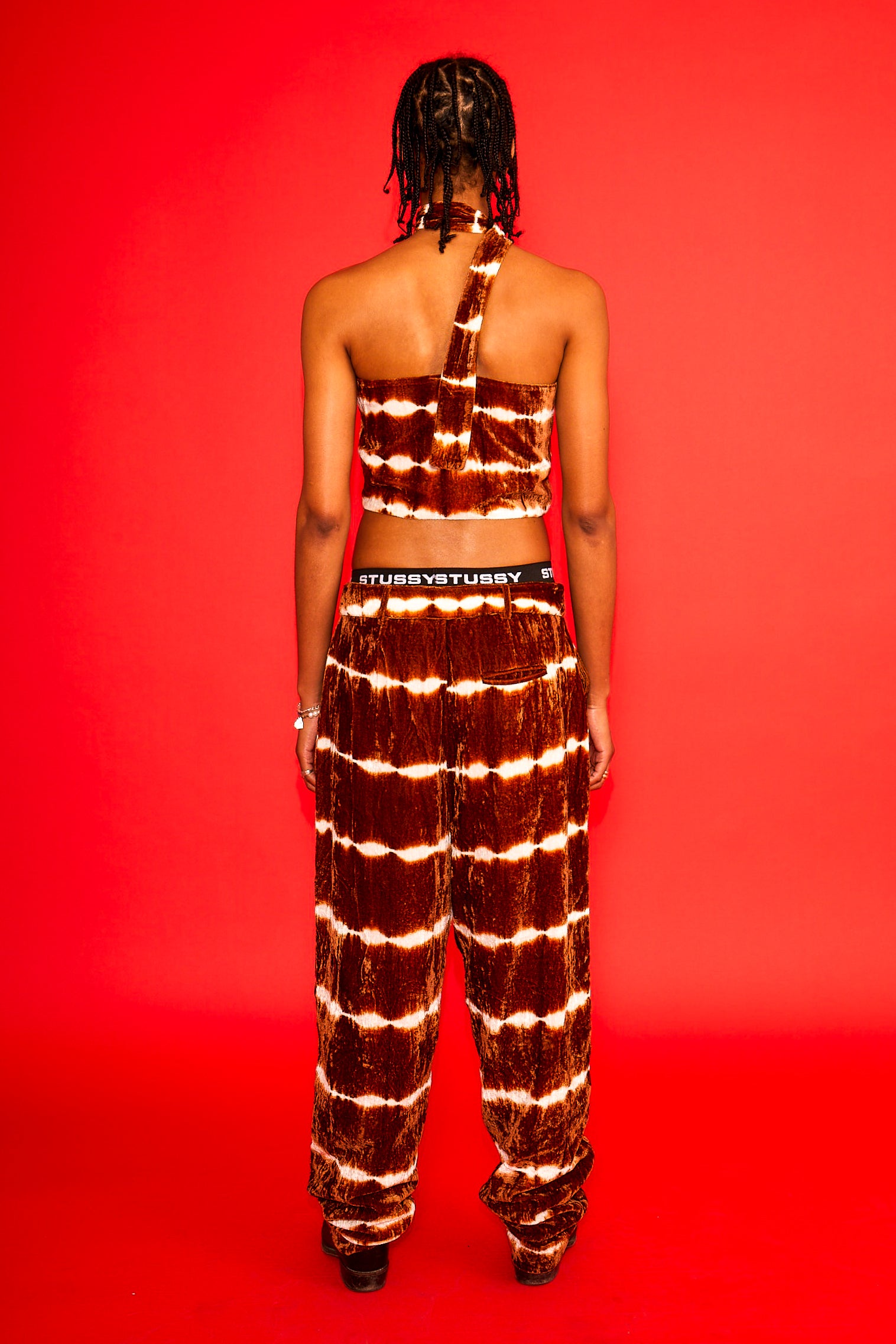 Spa Boy X 100% Silk Baggy Trouser - Brown | Garmentory