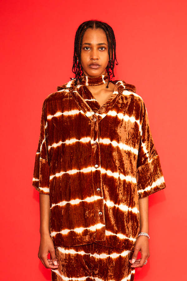 Spa Boy X 100% Silk Baseball Jacket - Brown | Garmentory