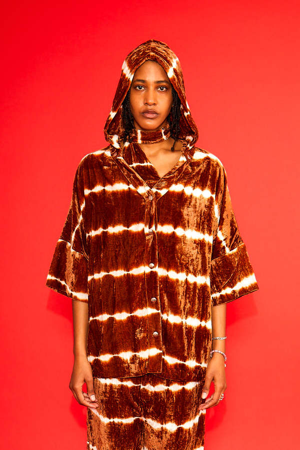 Spa Boy X 100% Silk Baseball Jacket - Brown | Garmentory