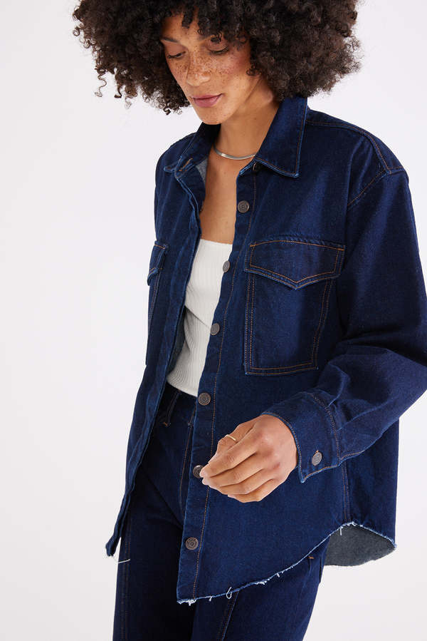 ética Anary Denim Shirt Jacket - Night Swim | Garmentory