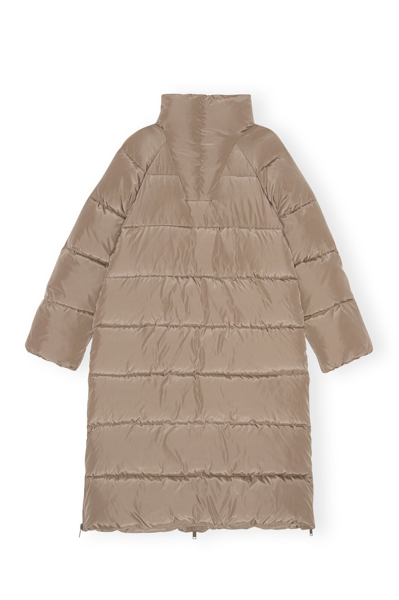 Ganni Tech Oversized Puffer - Fossil | Garmentory