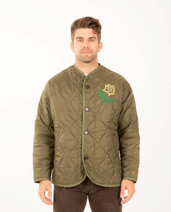 PRESIDENTS Quilted Jacket - Army | Garmentory