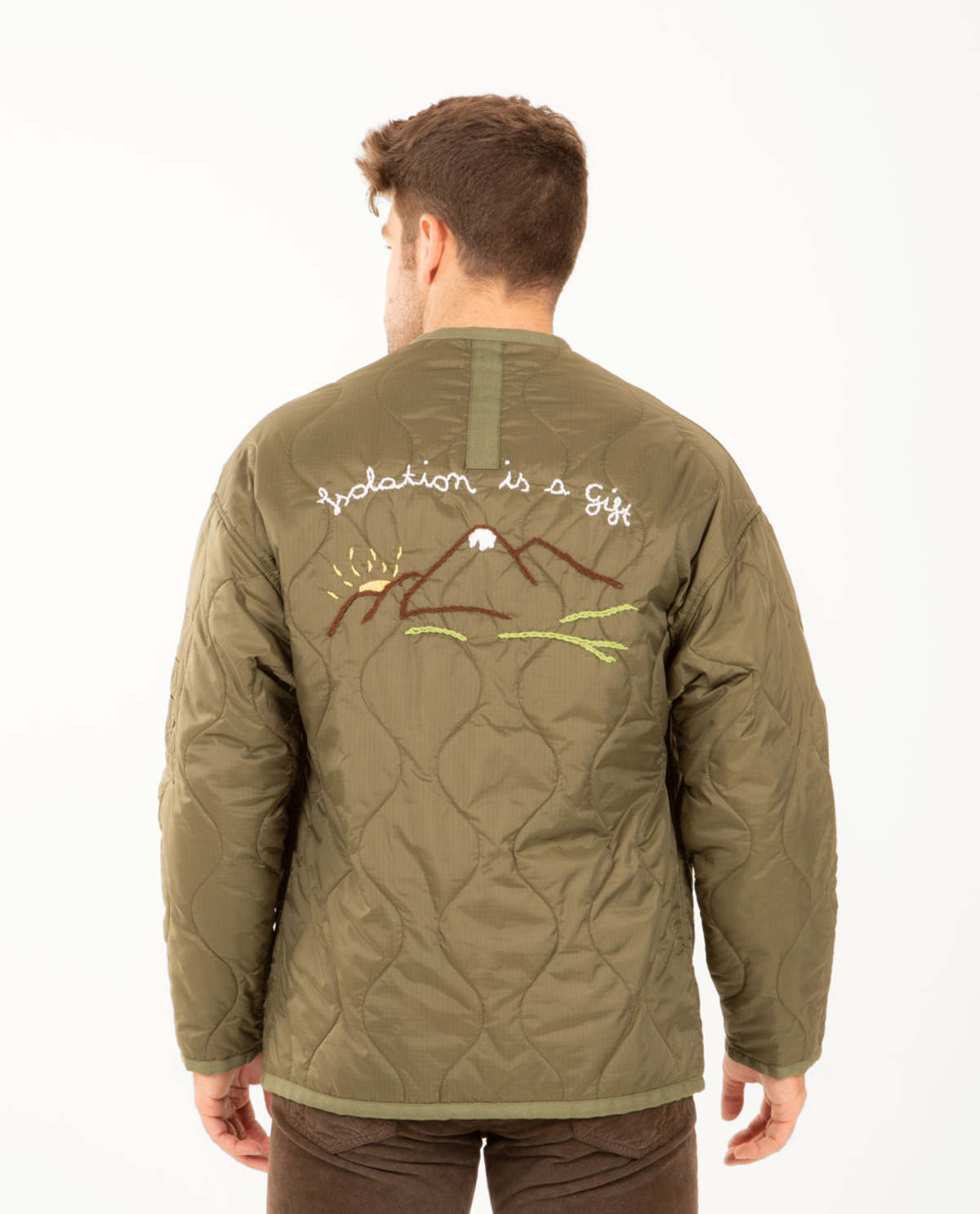PRESIDENTS Quilted Jacket - Army | Garmentory